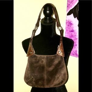 Nannini | Bags | Vintage Nannini Italian Brown Suede Leather Bag | Poshmark